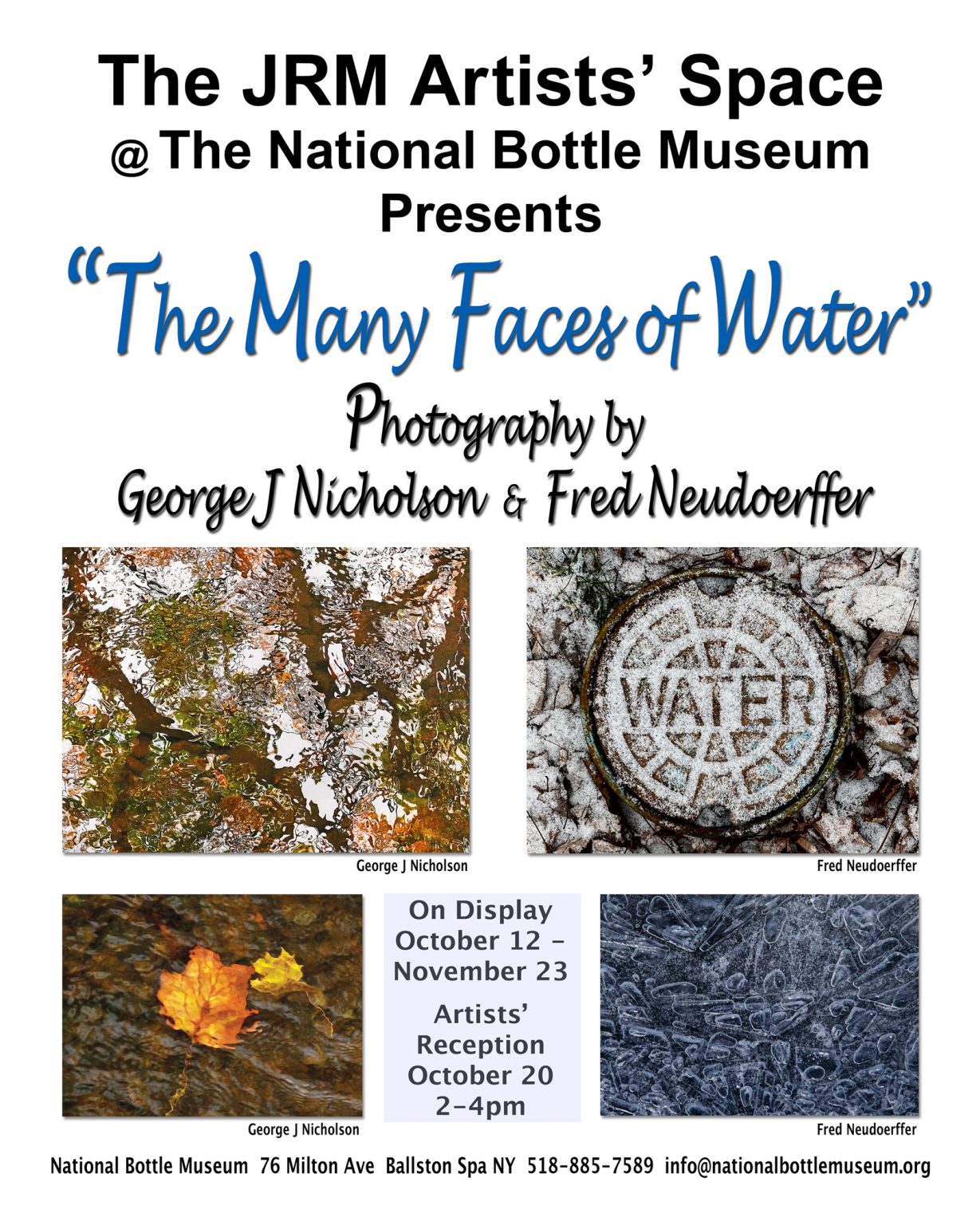 "The Many Faces of Water" Artists' Reception - The National Bottle Museum